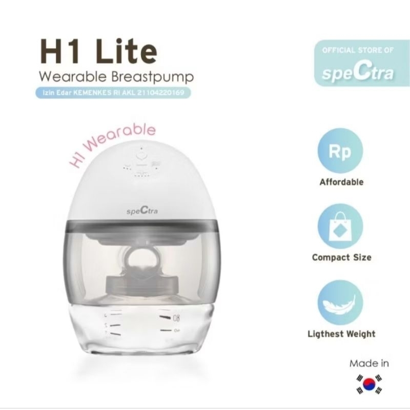 Jual PRELOVED BARU Pompa Asi Handsfree SpeCtra H1 Lite Wearable Breastpump | Shopee Indonesia