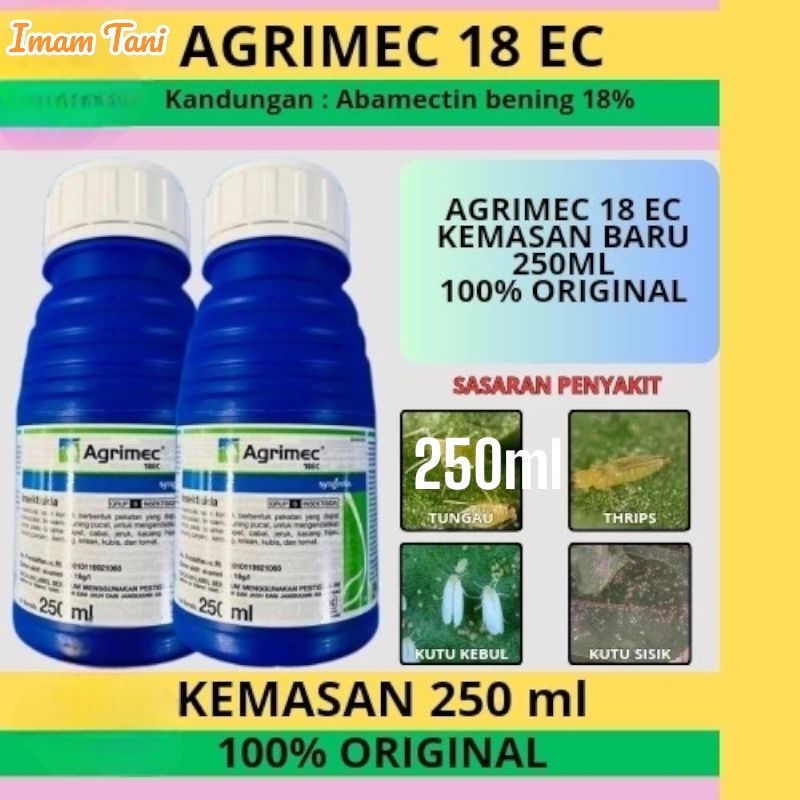 Jual AGRIMEC 18 EC KEMASAN 250ML | INSEKTISIDA HAMA THRIPS DAN KUTU ...