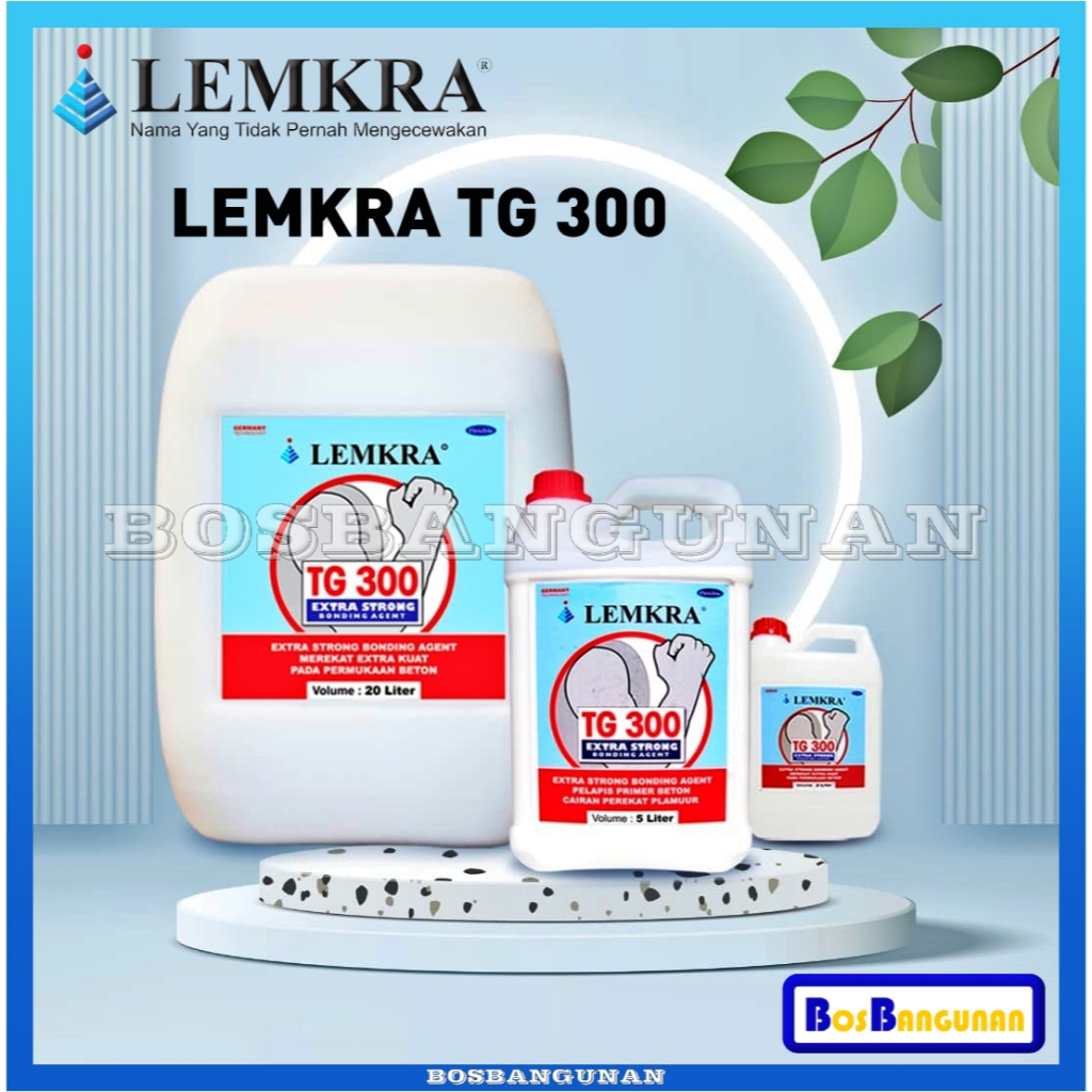 Jual LEMKRA TG 300 PEREKAT MORTAR BETON EXTRA STRONG BONDING AGENT 5 LITER / LEMKRA Bonding ...