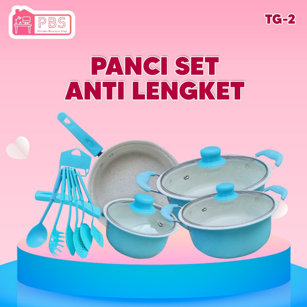Jual PERABOT Panci 13 set Cookware Panci Set Anti Lengket Panci Sup ...