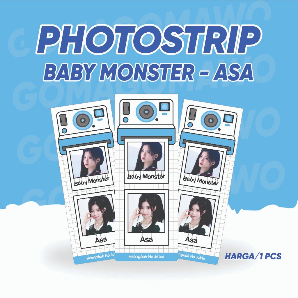 Jual PHOTO STRIP BABYMONSTER HAPPY CLOUD 1SISI (HARGA 7 PCS + LAMINASI 2 SISI) ALL HAENGBOK BABY ...