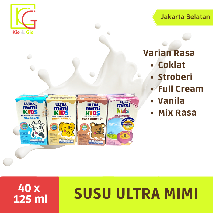 Jual Susu ULTRA MIMI 125ml ( khusus Reguler /Kargo ) | Shopee Indonesia