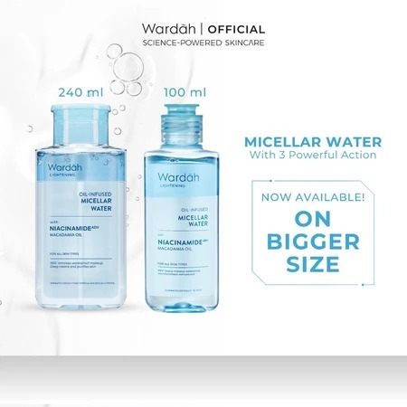 Jual Wardah Lightening Oil-Infused Micellar Water - Make Up Remover ...
