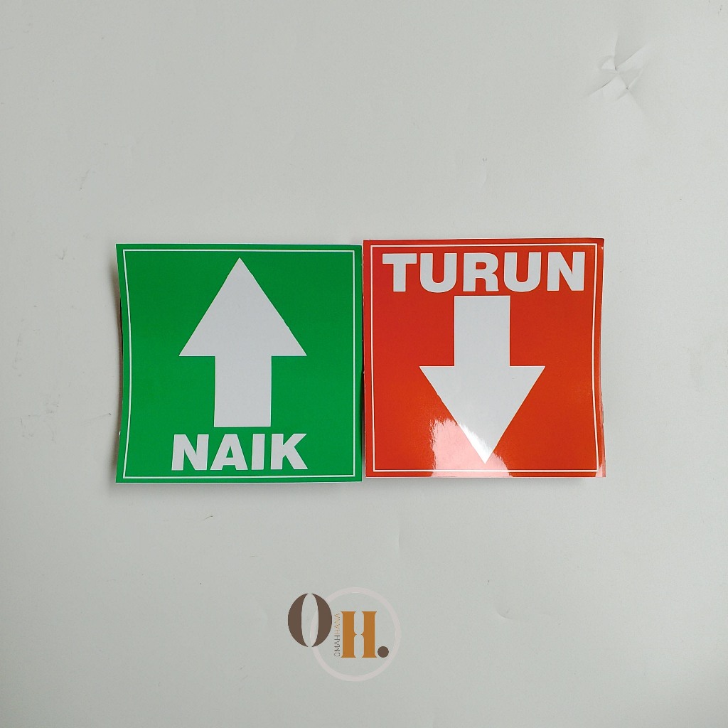 Jual Stiker Naik Tangga - Stiker Turun Tangga - Stiker Naik Turun ...