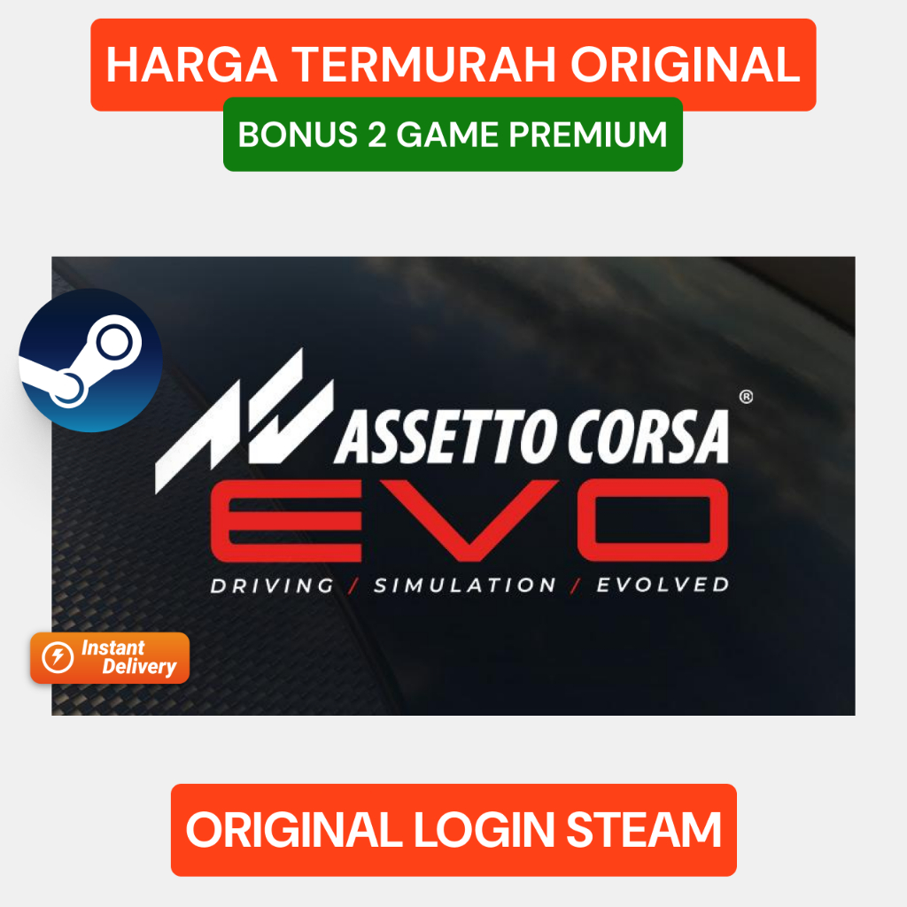 Jual Assetto Corsa EVO Original Steam - Game Ricing Simulator Game ...