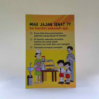 Jual Poster Jajanan Sehat, Poster Sekolah tentang Edukasi Jajanan Sehat ...