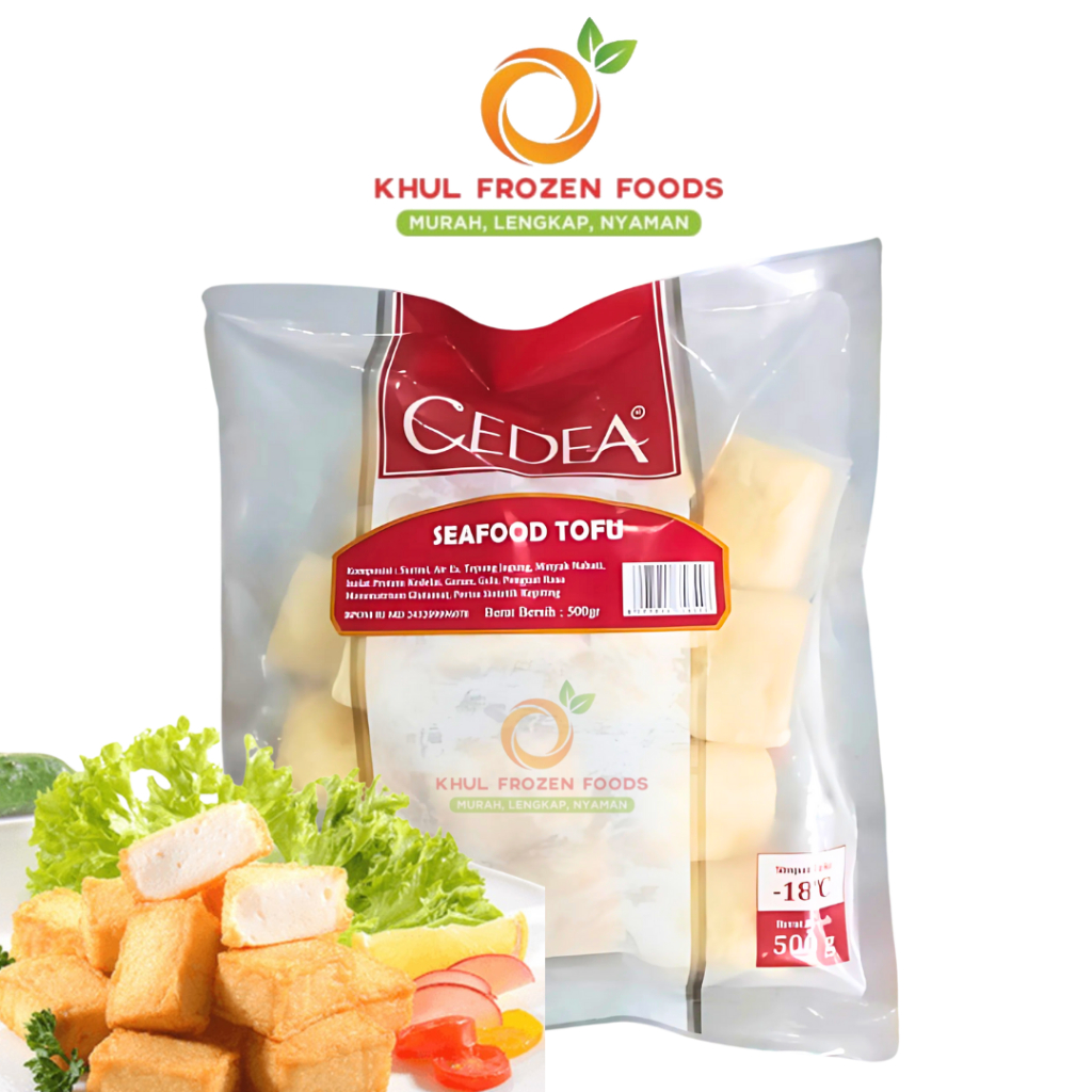 Jual Cedea Seafood Tofu 500Gr / CEDEA / Olahan ikan bentuk tofu / Suki ...