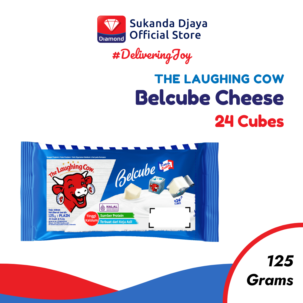 Jual The Laughing Cow Belcube Keju Cheese Plain Baby 24 Cubes 125 Gr ...
