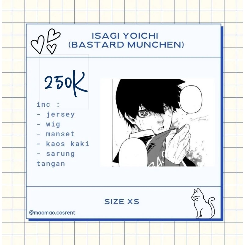 Jual (WTS) Isagi Yoichi | Blue Lock | BM version | Shopee Indonesia