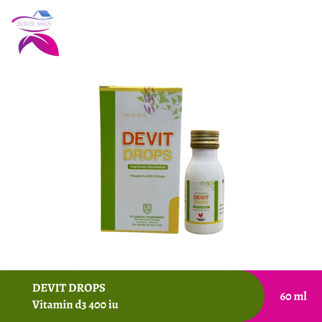 Jual Devit Drops Vitamin D3 400 IU 60ml | Shopee Indonesia