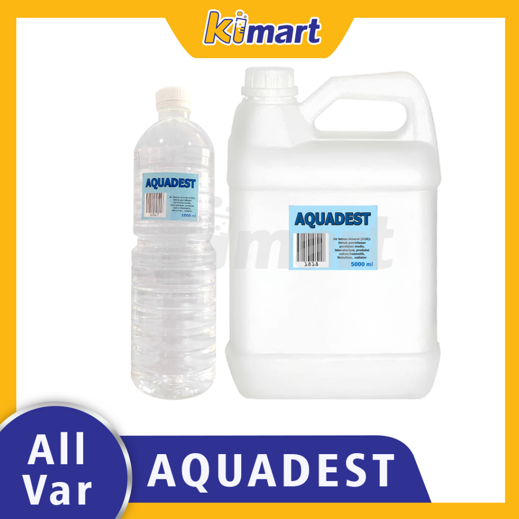 Jual Aquadest kemasan 1lt kemasan 5lt | Shopee Indonesia