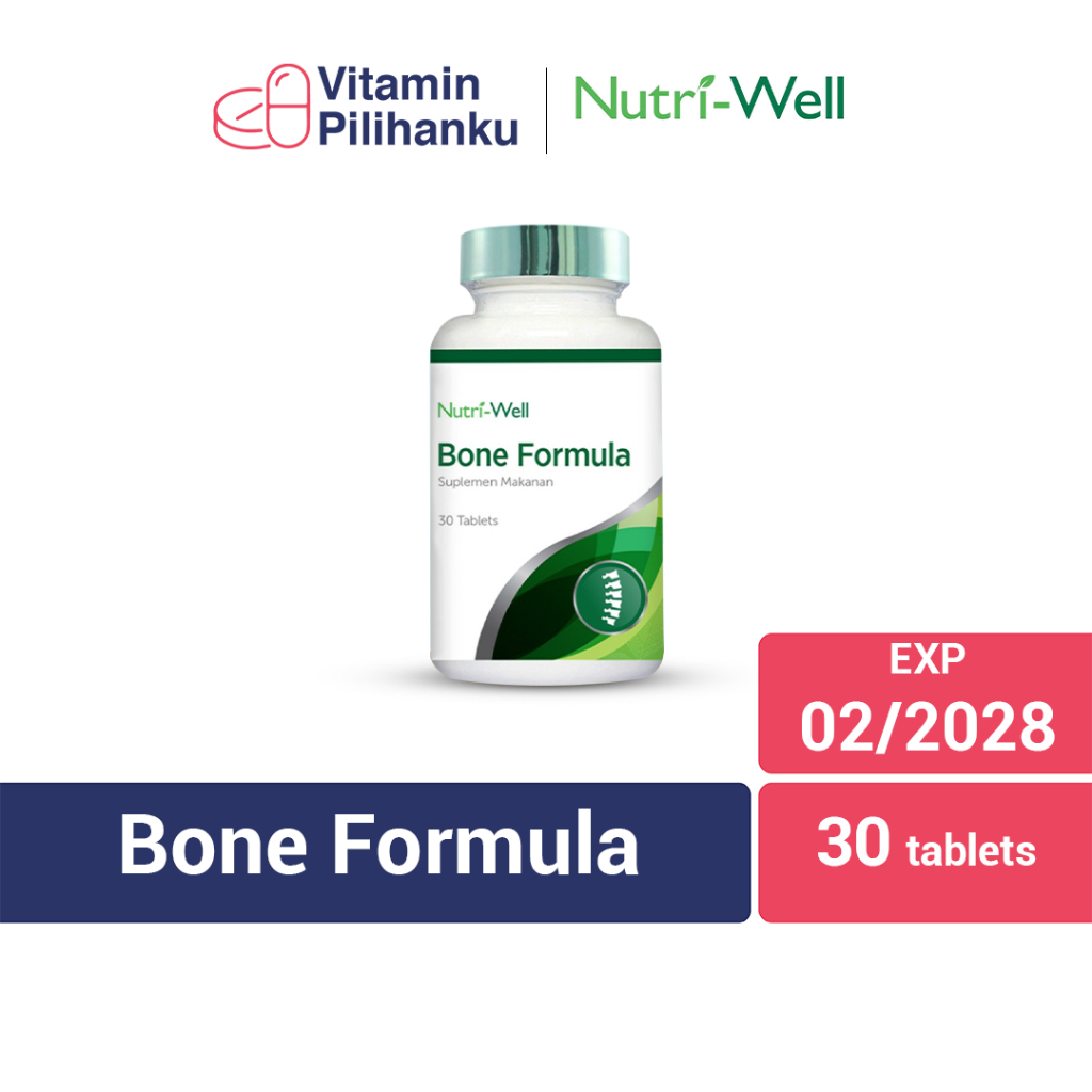 Jual Nutriwell Nutri Well Bone Formula Vitamin Kesehatan Tulang Gigi ...
