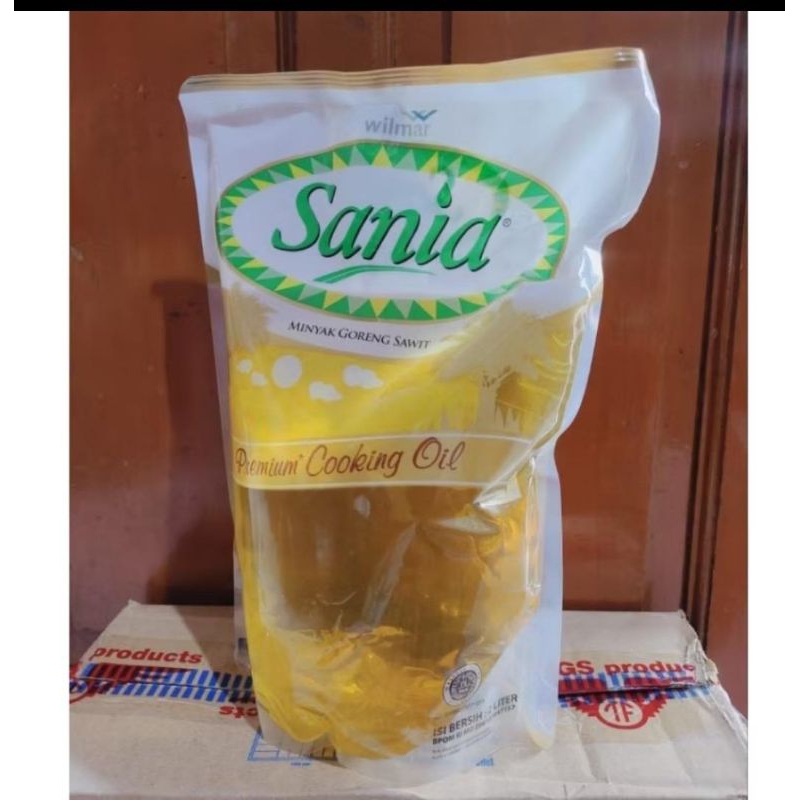 Jual Sania minyak goreng pouch 2 liter premium cooking oil | Shopee ...