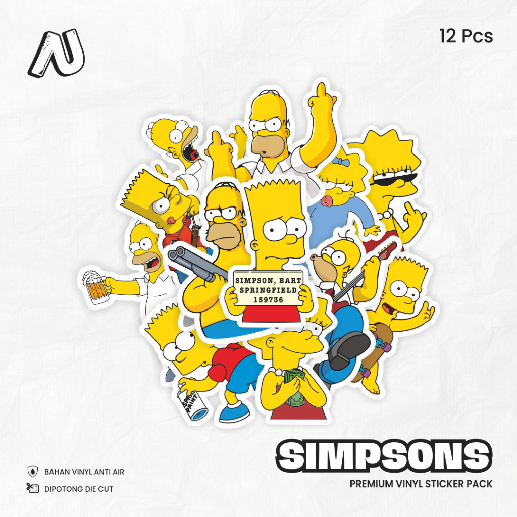 Jual Sticker Pack Simpsons Stiker Vinyl Waterproof Aesthetic Laptop ...