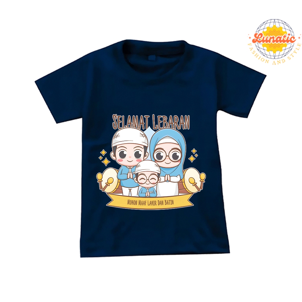 Jual Kaos anak viral motif SELAMAT LEBARAN ukuran 1-10 tahun | Shopee ...