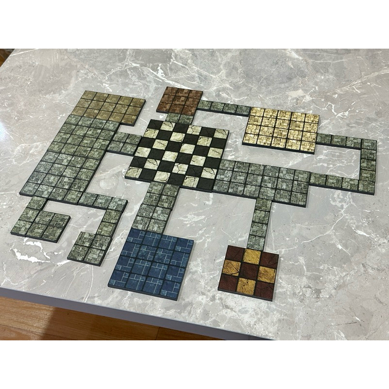 Jual Dungeons and Dragons 2.5D Modular Checkerboard Tiles Set Tabletop ...