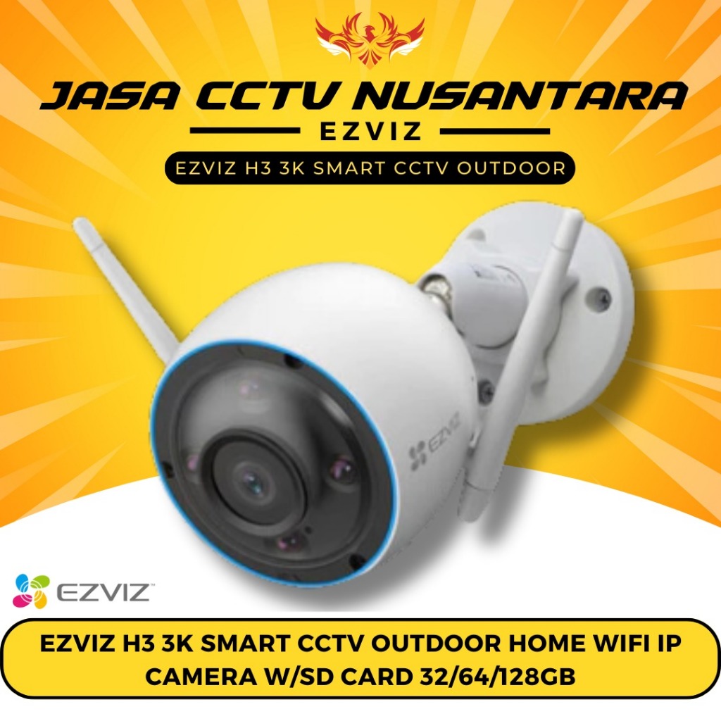 Jual Ezviz H3 3K Smart CCTV Outdoor Home Wifi IP Camera | Shopee Indonesia