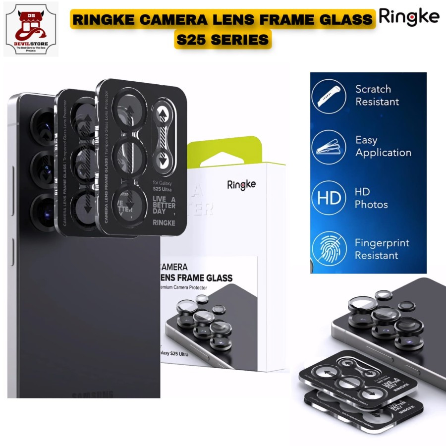 Jual Camera Lens Frame Glass Samsung S25 Ultra Ringke Samsung S25 Plus ...