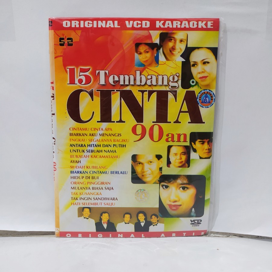 Jual VCD Original Karaoke 15 Tembang Cinta 90an | Shopee Indonesia