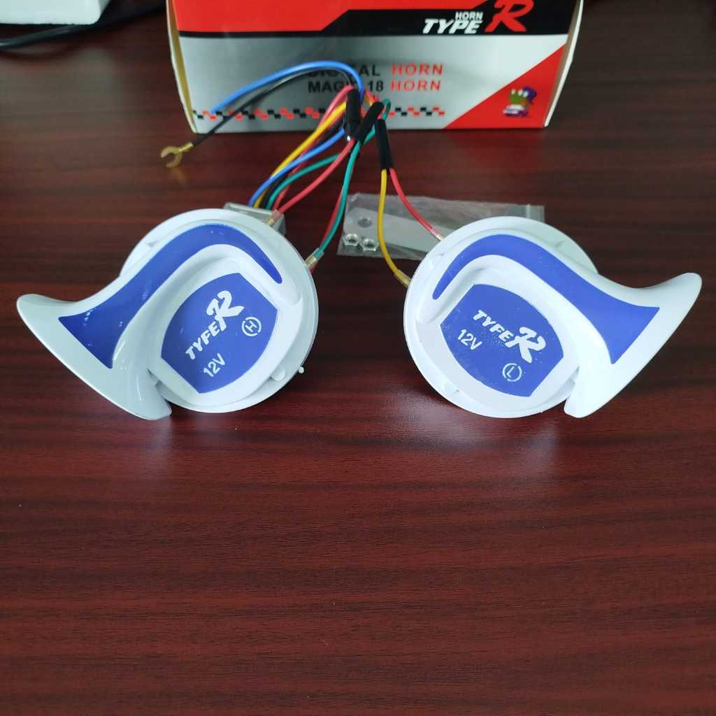 Jual Magic horn 12 volt TYPE R 18 suara/ klakson telolet keong stereo 2 ...