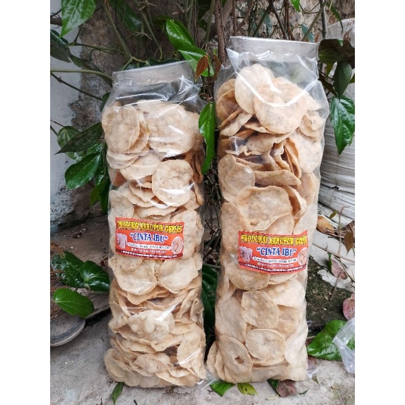 Jual KERUPUK GAPLEK CINTA IBU KHAS TEGAL ORIGINAL 1KG RENYAH | Shopee ...