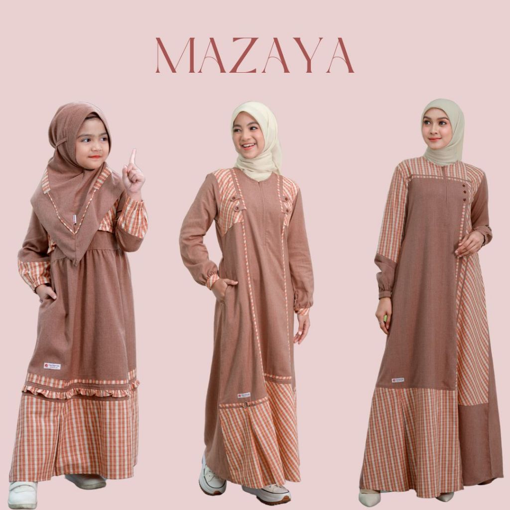 Jual [RAUNA] BAJU GAMIS DRESS RAUNA TERBARU // MAZAYA // COUPLE IBU ...