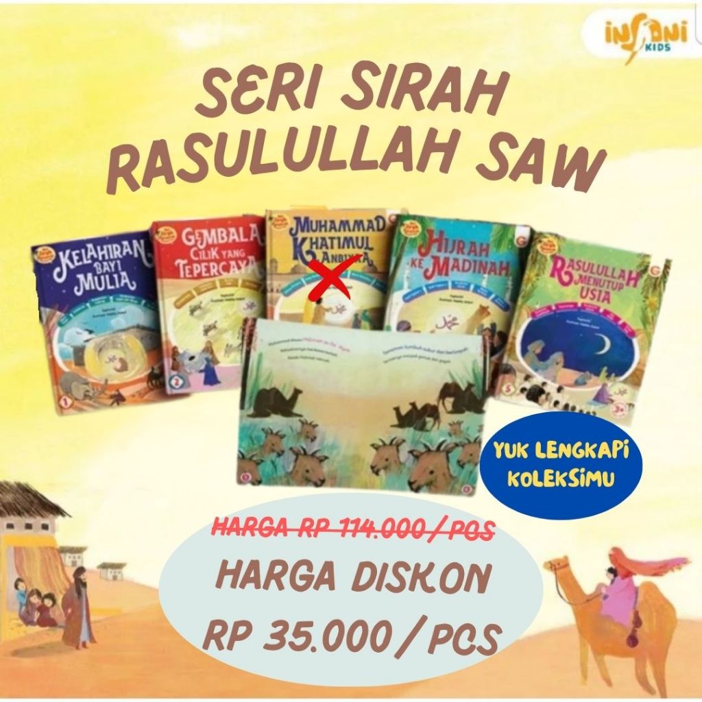 Jual Boardbook Seri Sirah Rasulullah saw Insani Kids - Cerita Anak ...