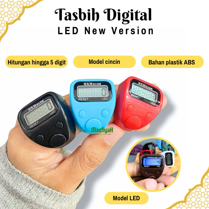 Jual Tasbih Digital Led Ring Tasbih Digital Led Mini Tasbih Cantik ...