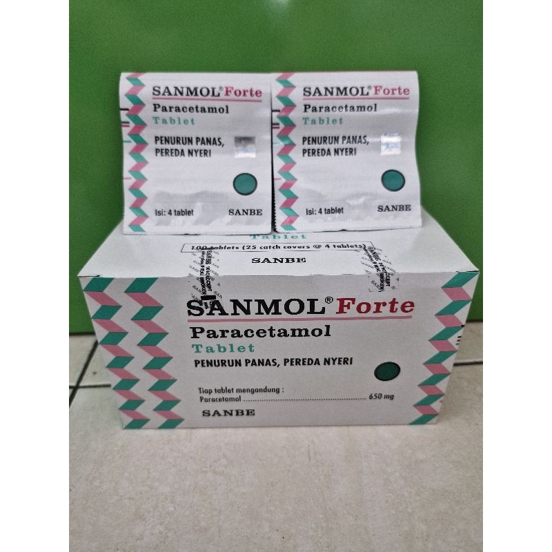 Jual SANMOL FORTE 650 MG STRIP ISI 4 TABLET - Meredakan Demam | Shopee ...