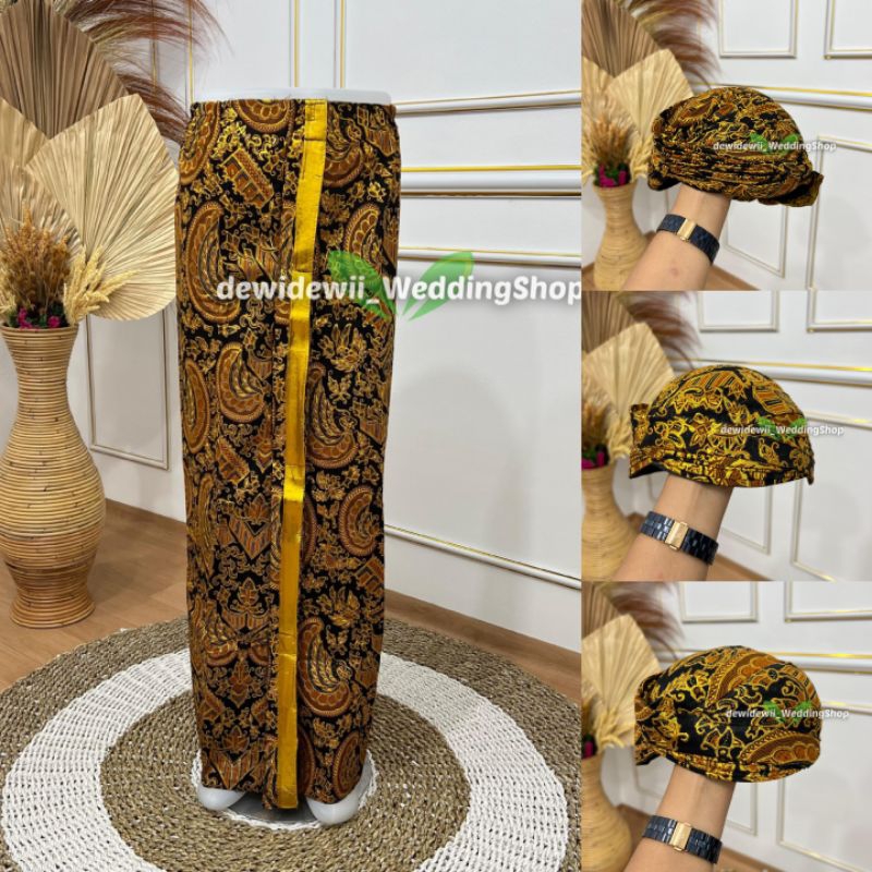 Jual (1Jarik + 1Blangkon) Jarik Instan Cowok Prodo + Blangkon Prodo ...