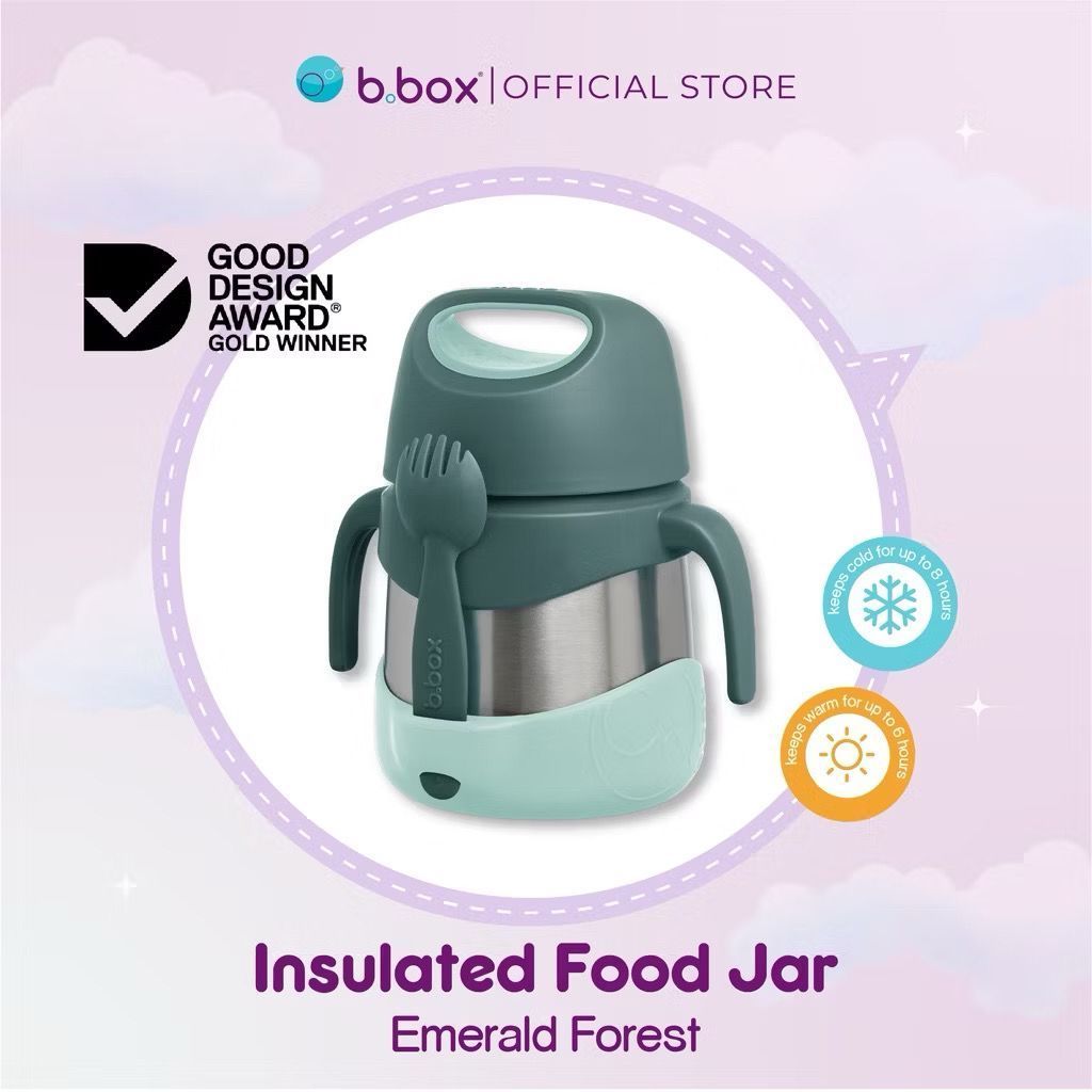 Jual B.BOX Insulated Food Jar (335ml) - Emerald Forest / bbox / b box ...
