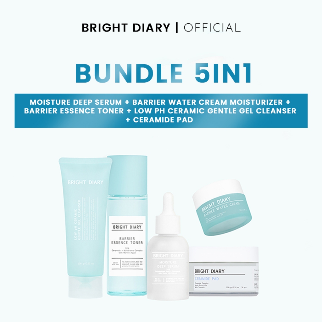 Jual Bright Diary 5 in 1 (Bundle) Moisture Deep Serum + Barrier Water ...