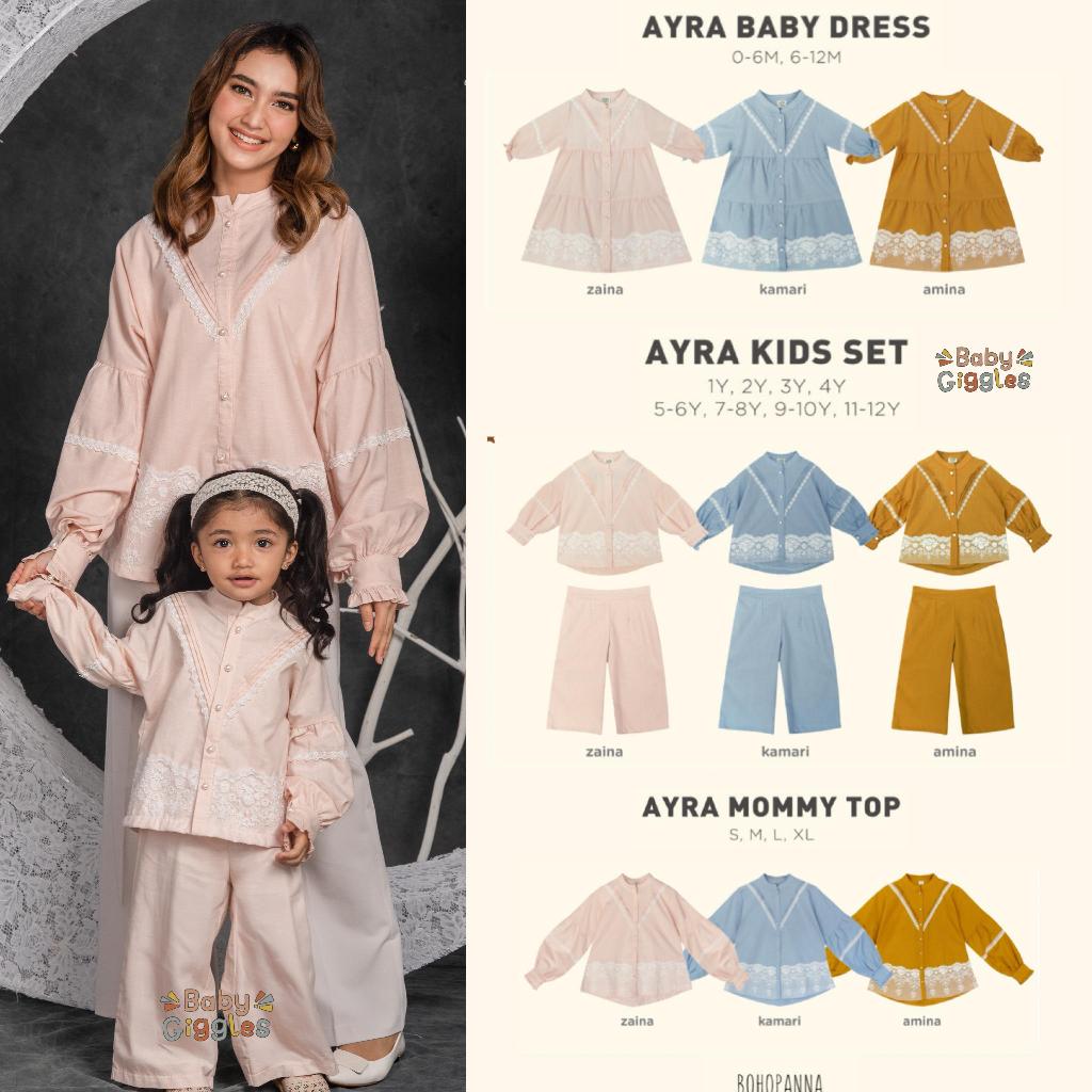 Jual BOHOPANNA AYRA SET ANAK DEWASA ATASAN / GAMIS BAYI BAJU LEBARAN PEREMPUAN | Shopee Indonesia