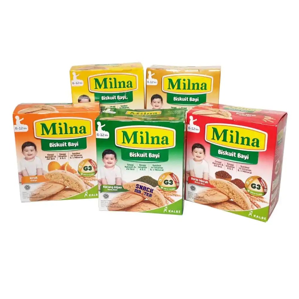 Jual MILNA BISKUIT BAYI 6+ BULAN 130 GR - CAMILAN BAYI SEHAT | Shopee ...