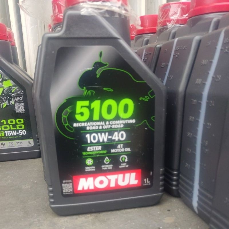 Jual Motul 5100 SAE 10W 40 4T MOTOR OIL 1L | Shopee Indonesia