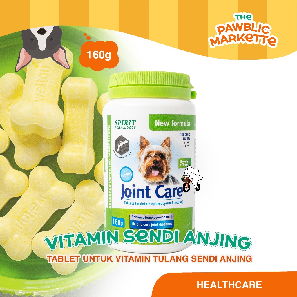 Jual Vitamin Tulang Sendi Anjing ISI 150 TABLET / Spirit Joint Vitamin ...
