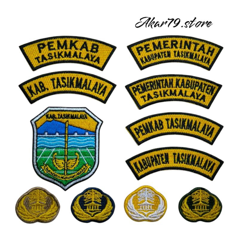 Jual BORDIR ATRIBUT ASN PNS KORPRI LOGO LOKASI KABUPATEN TASIKMALAYA ...