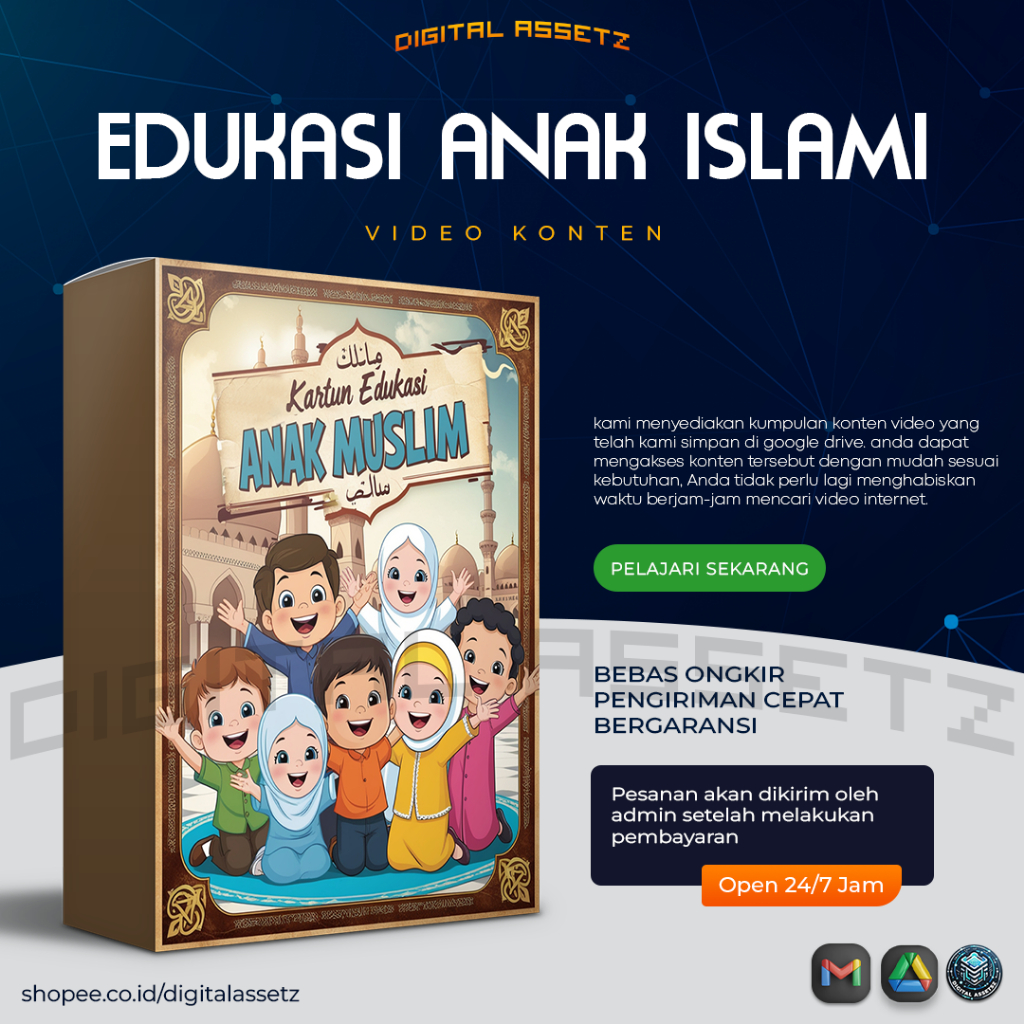 Jual [VK14] KARTUN ANAK MUSLIM - Video Edukasi Anak Islam Lengkap ...