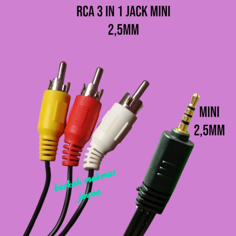 Jual RCA 3 in 1 / RCA 31 JACK MINI 2,5MM & 3,5mm | Shopee Indonesia
