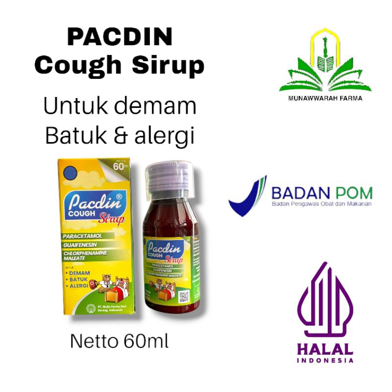 Jual Pacdin Baby Cough Syrup 60ml (per botol) | Shopee Indonesia