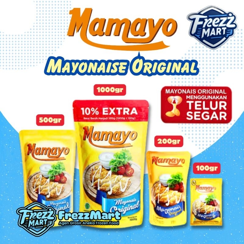 Jual Saus Mayonaise Mamayo Original Sachet Pouch 100gr 200gr 500gr ...