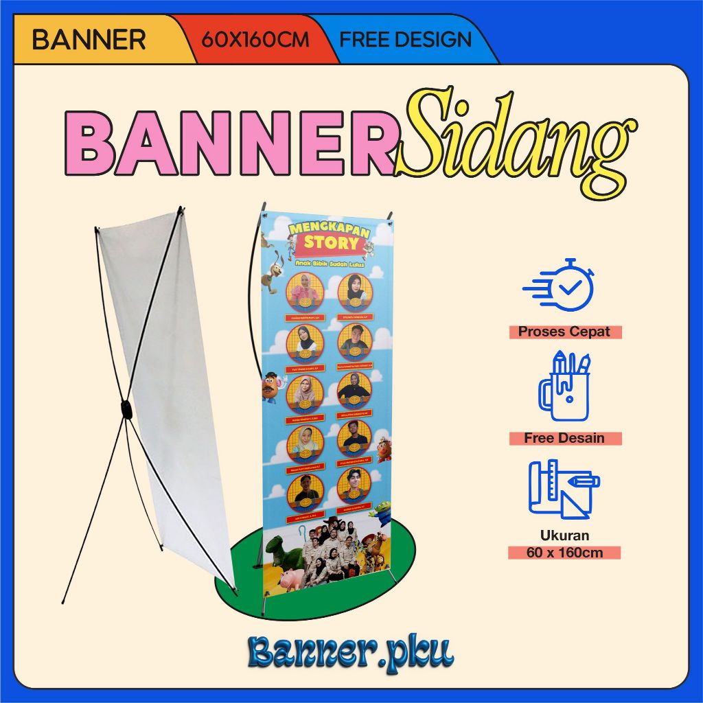 Jual Banner Wisuda Sempro/Sidang/Kuliah/KKN | Shopee Indonesia