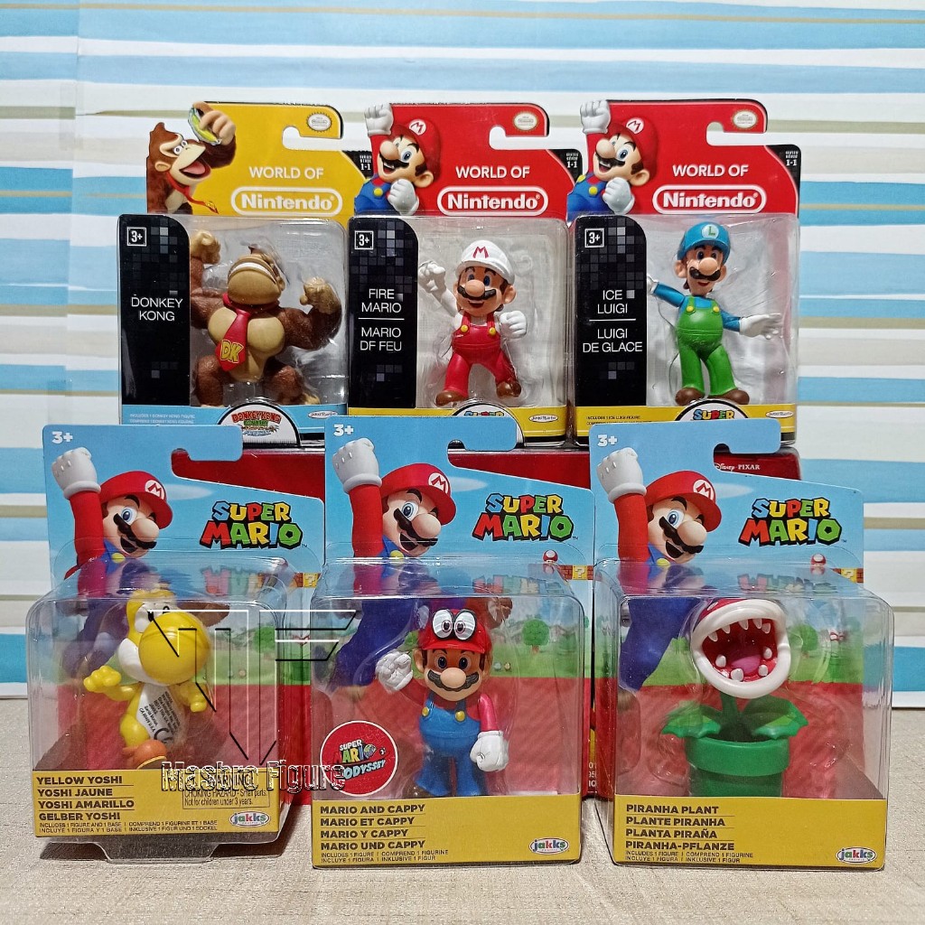 Jual Nintendo Figure Super Mario Bros Mario Luigi Donkey Kong Yoshi ...