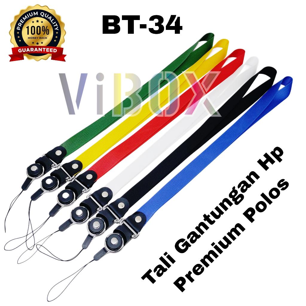 Jual BT-34 Tali Hp Polos Gantungan Hp Panjang Warna macaron Tali Leher ...