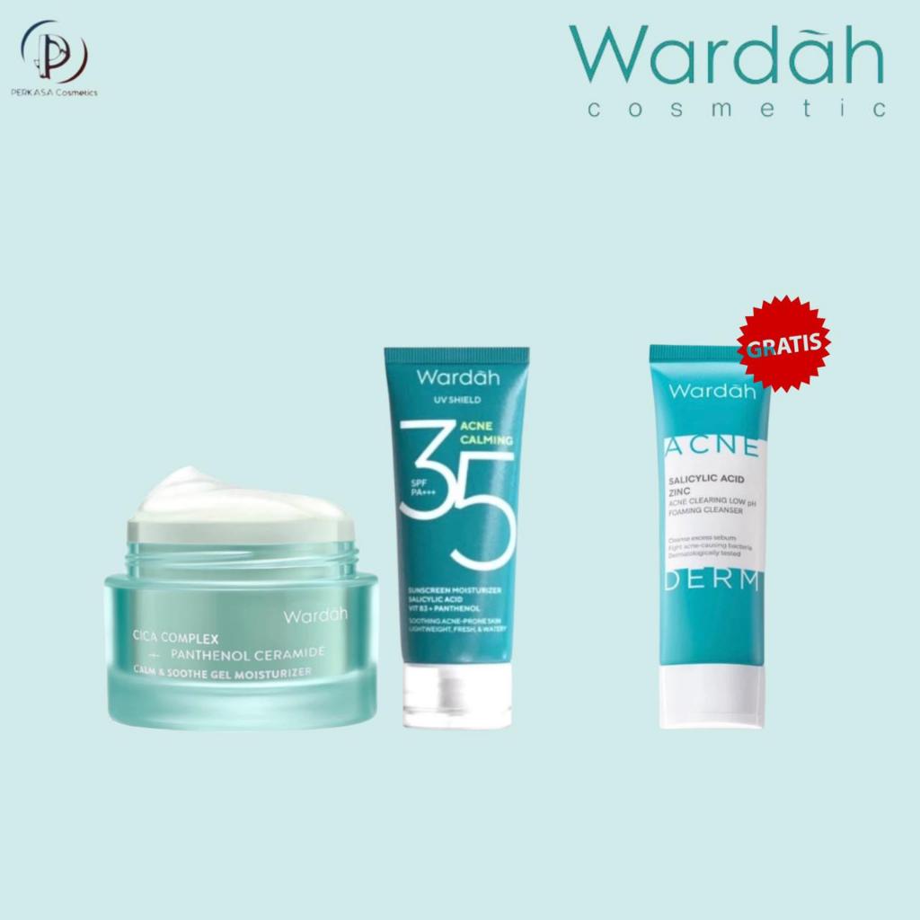 Jual WARDAH FIGHT ACNE SET BUNDLING BUY 2 WARDAH ACNE MOIST + SUNSCREEN ...