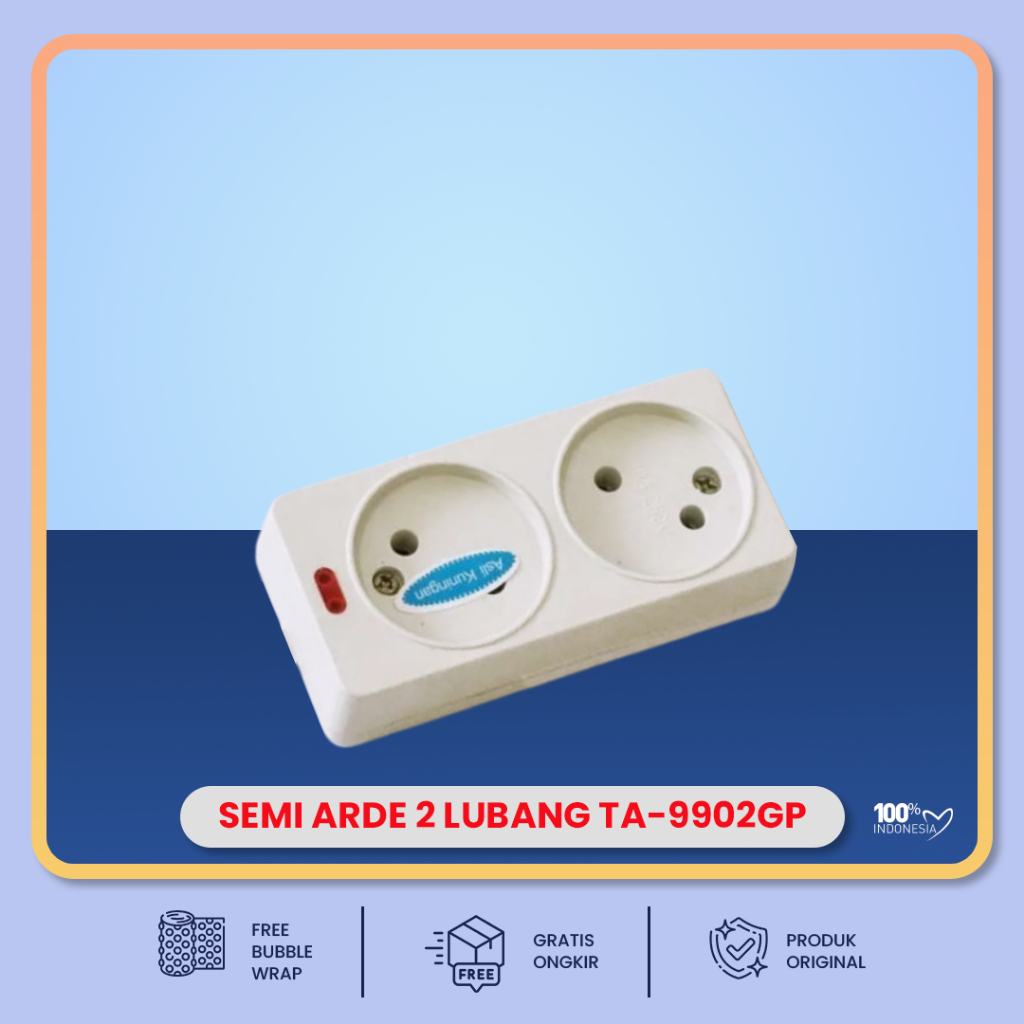 Jual [CSP_MATSUKA] Stop Kontak Gepeng / Semi Arde 2 Lubang TA-9902GP ...