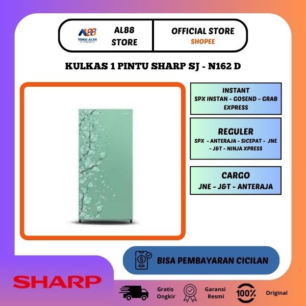 Jual Kulkas Sharp SJ-N162 D Lemari Es 1 Pintu Kire Sakura Series | Shopee Indonesia