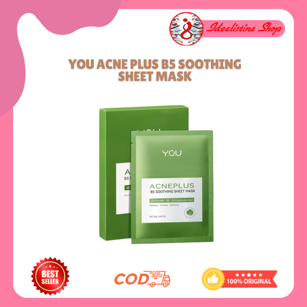 Jual [NEW] YOU AcnePlus B5 Soothing Sheet Mask | Masker Jerawat | Acne ...