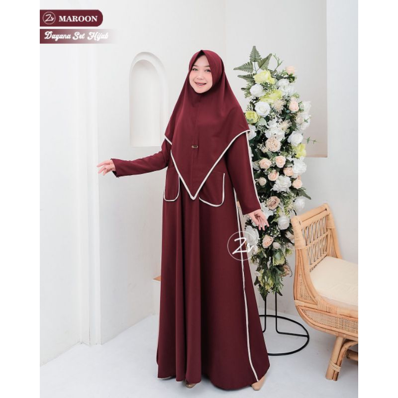 Jual DAYANA SET HIJAB by ZR / DAYANA SET SYARI / GAMIS SET KHIMAR / GAMIS HIJAB SABRINA / GAMIS ...