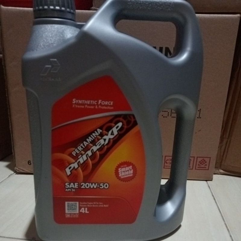 Jual oli mesin prima XP synthetic force SAE 20w-50 4ltr | Shopee Indonesia